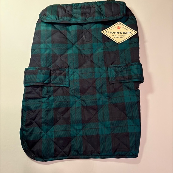 St. John’s Bark | Dog | Nwt St Johns Bark Plaid Dog Jacket Green And ...